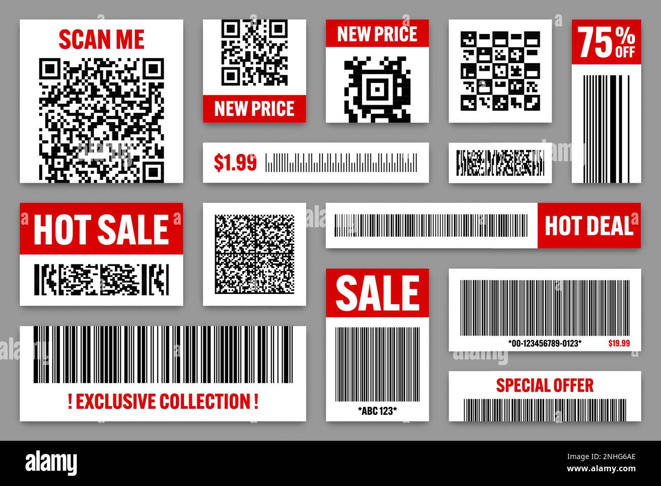 Inventory badge codes Stock Vector Images - Alamy