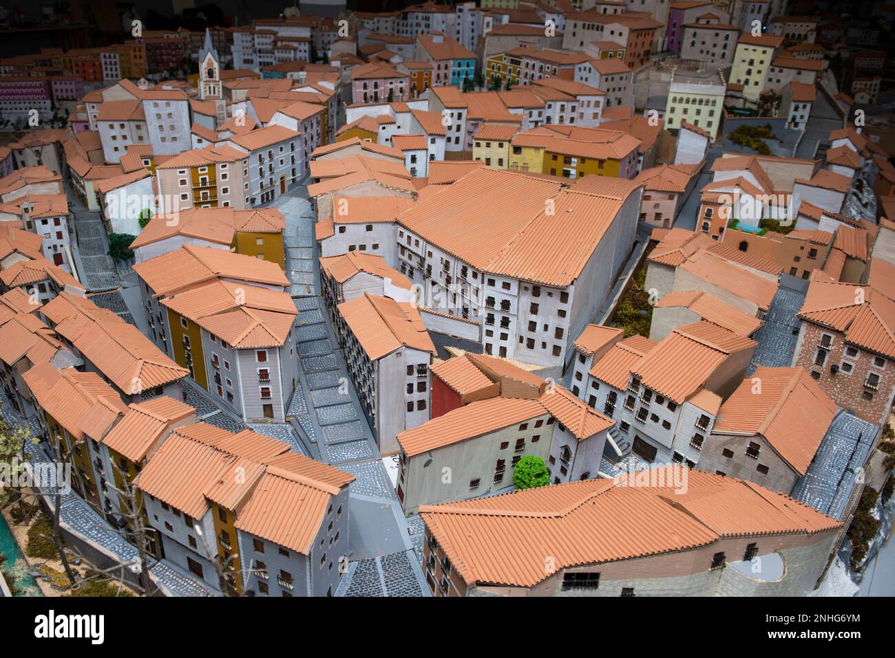The model of the old town of Cuenca, on January 4, 2023, in Cuenca ...