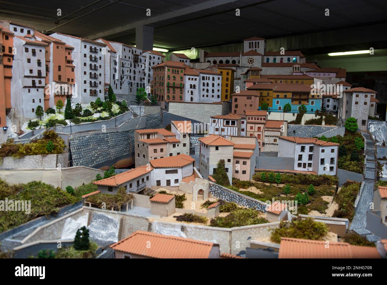 The model of the old town of Cuenca, on January 4, 2023, in Cuenca ...