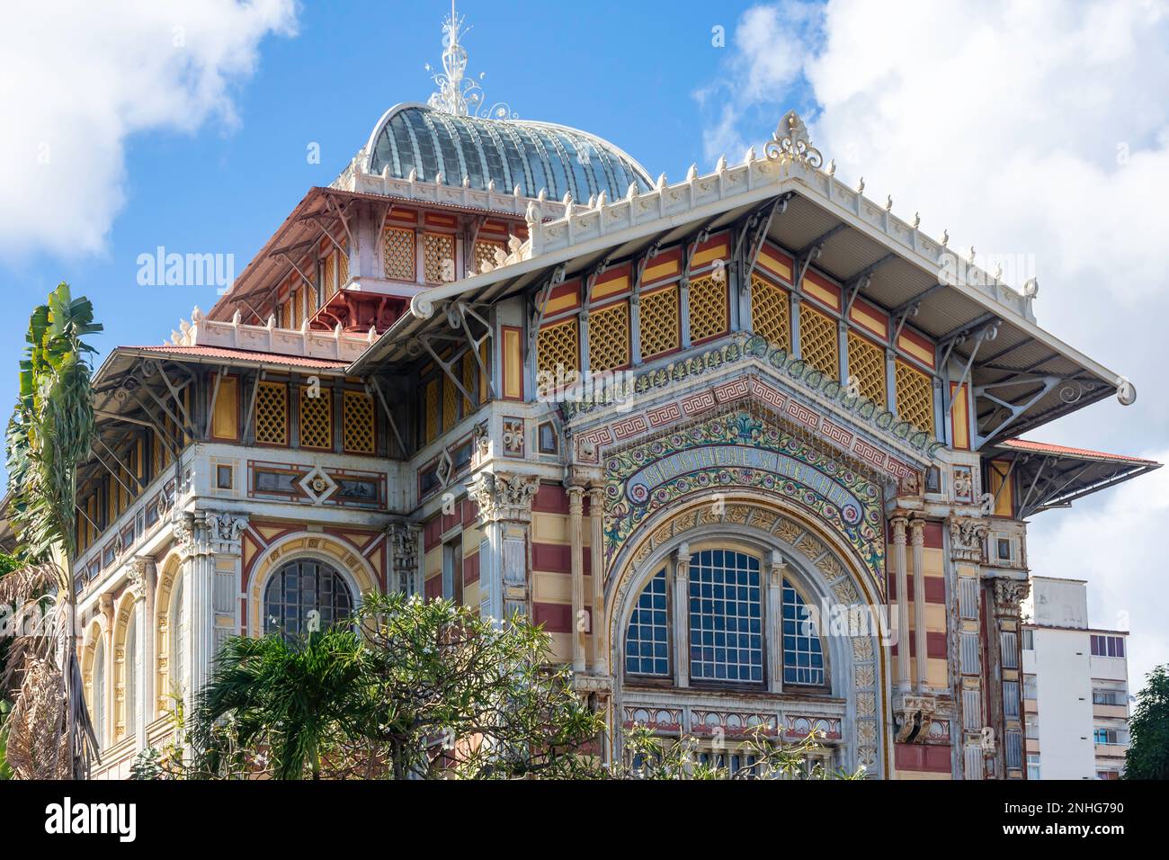 19th century Bibliothèque Schœlcher (public library), Rue de la liberté ...