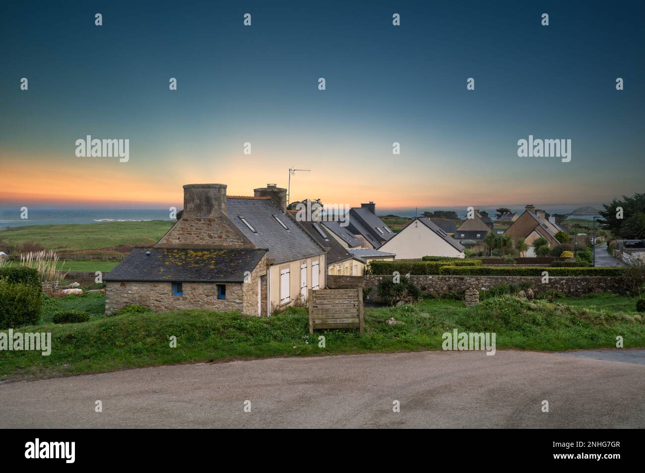 famous Batz island, a small island in the Finistere next to Roskoff ...