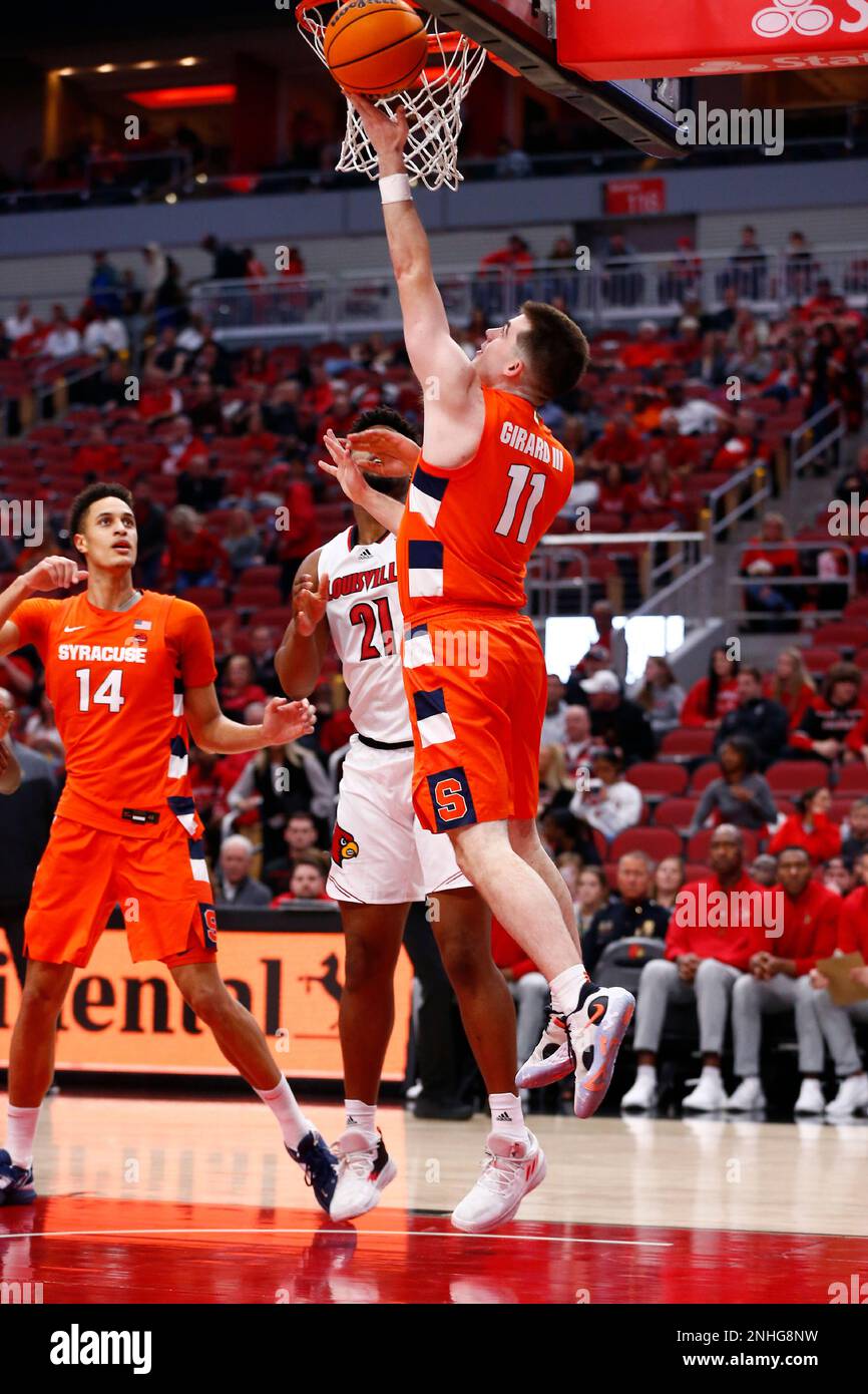 LOUISVILLE, KY - JANUARY 03: Syracuse Orange guard Joseph Girard III ...