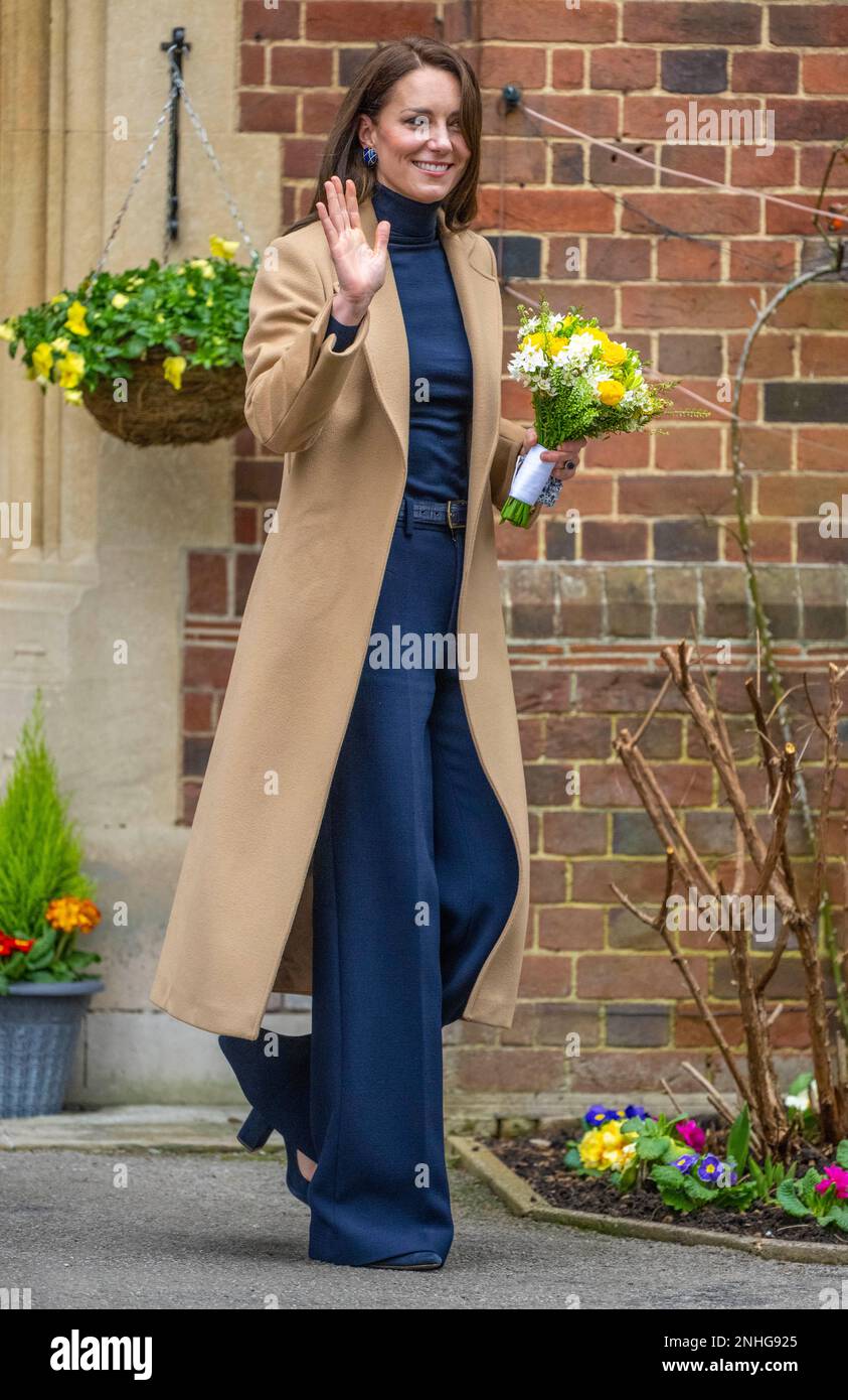 Slough, England. UK. 21 February, 2023. Catherine, Princess of Wales ...