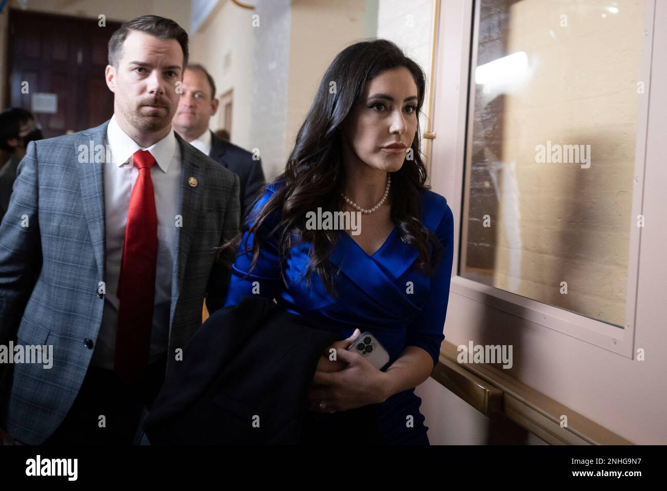 Representative-elect Anna Paulina Luna (R-Fla.) departs a House ...