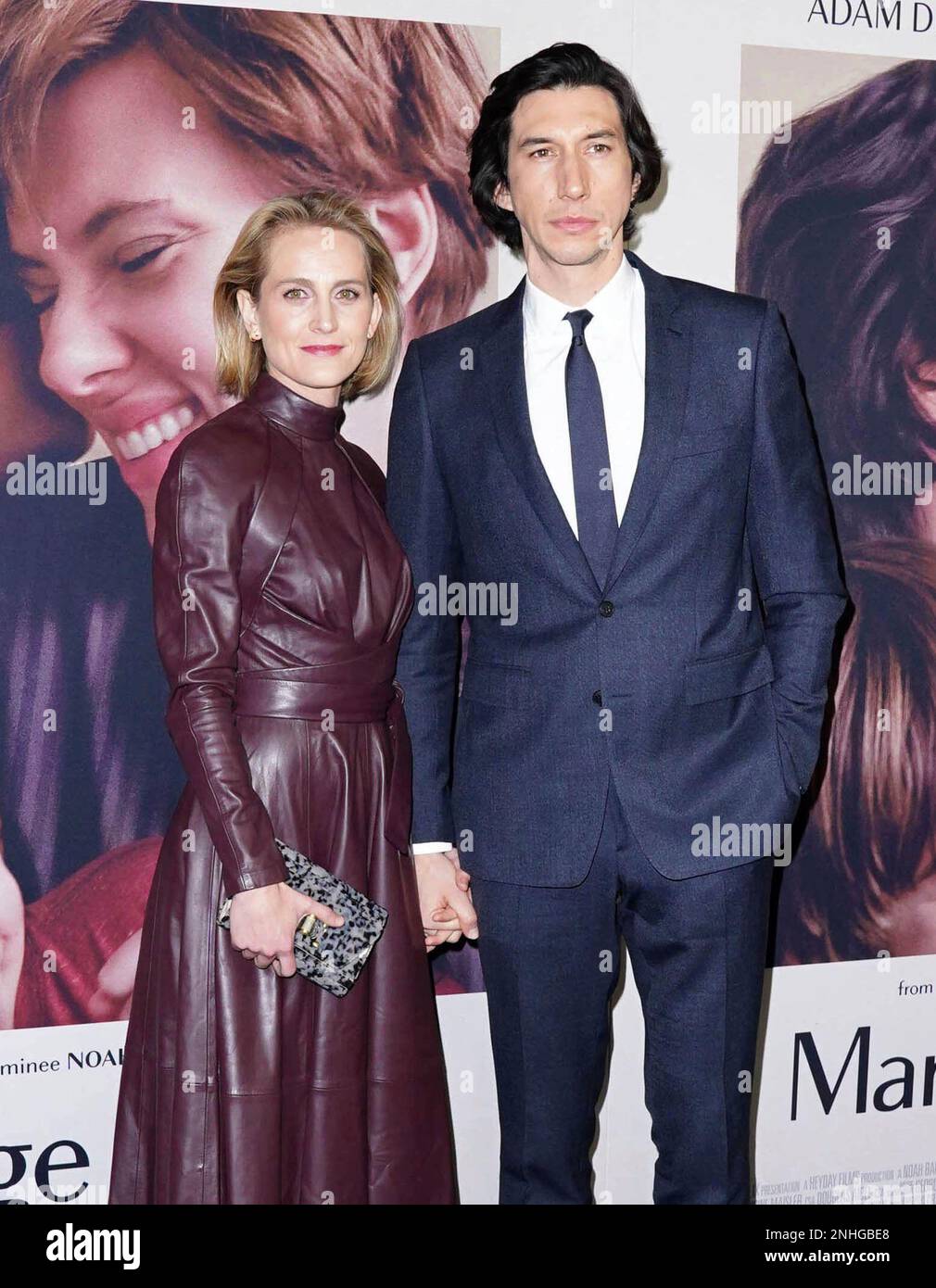 FEBRUARY 20th 2023: Actor Adam Driver and his wife Joanne Tucker are ...