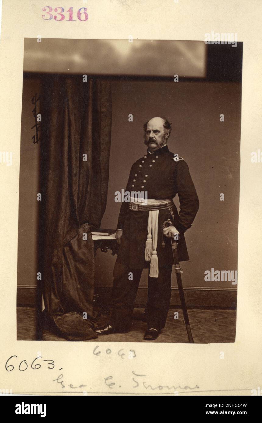 Gen. George C. Thomas 19th Century Mathew Brady, Quartermaster, and ...