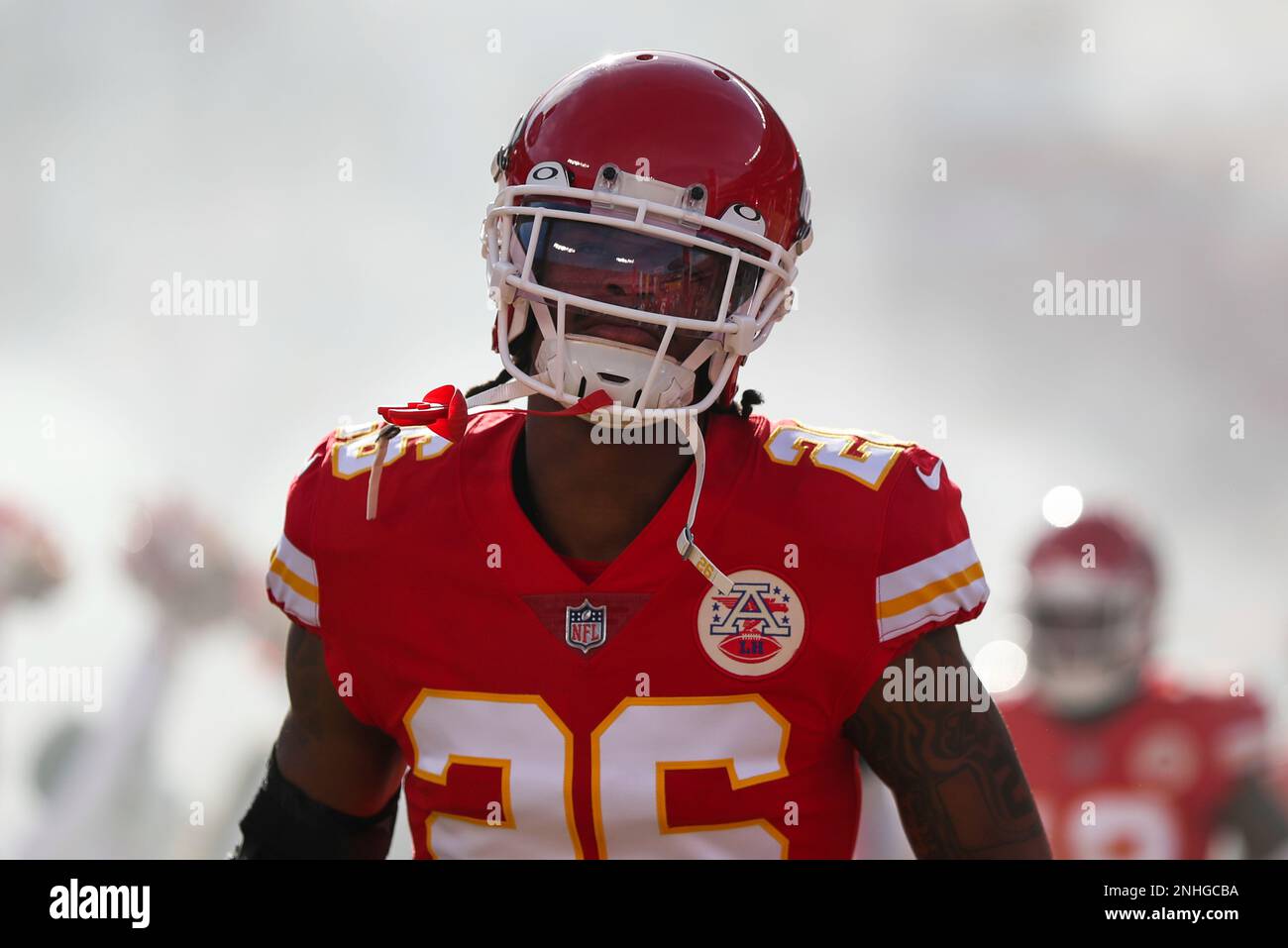 KANSAS CITY, MO - JANUARY 01: Kansas City Chiefs safety Deon Bush (26 ...