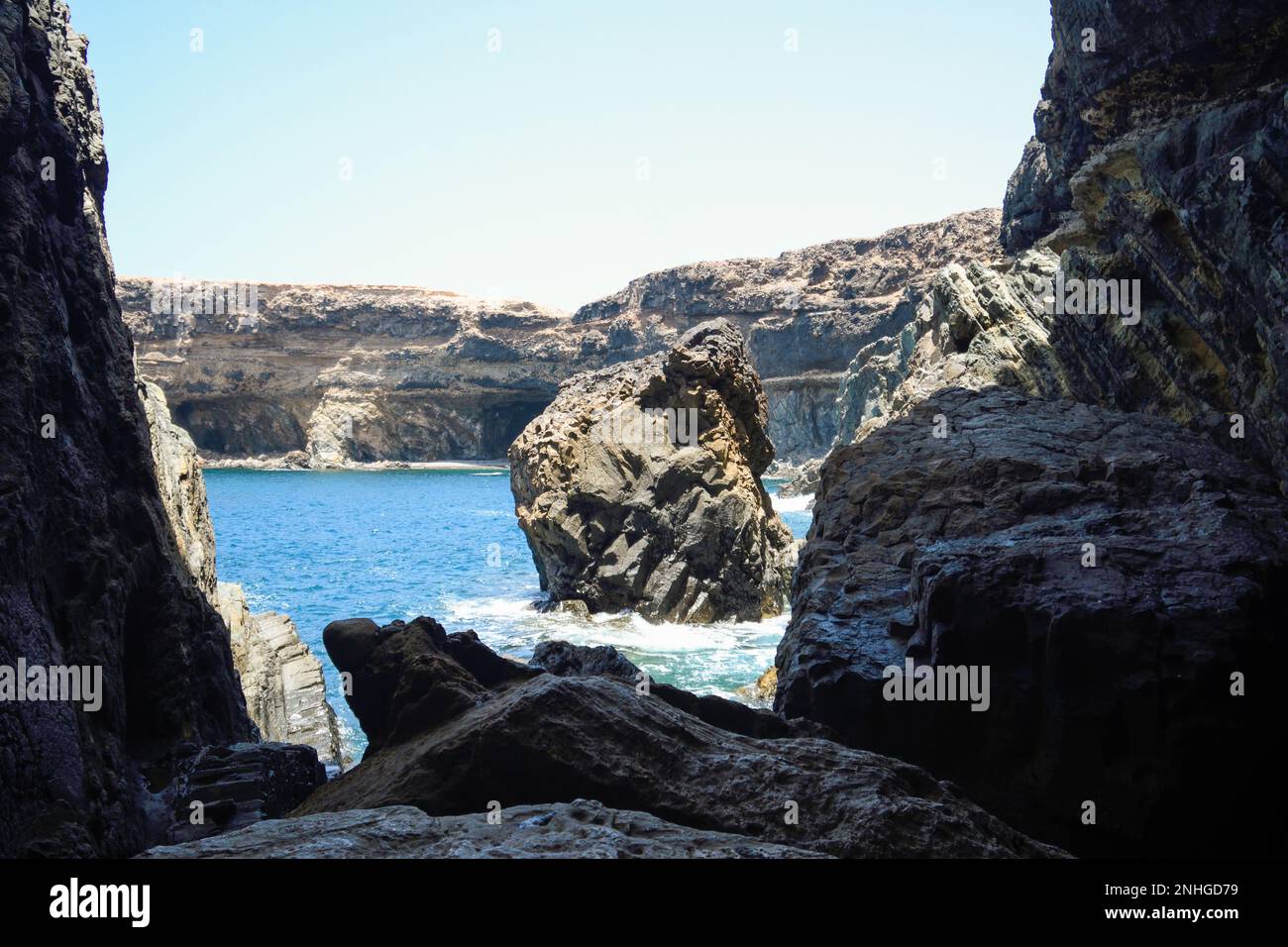 Ajuy Caves in Fuerteventura Stock Photo - Alamy