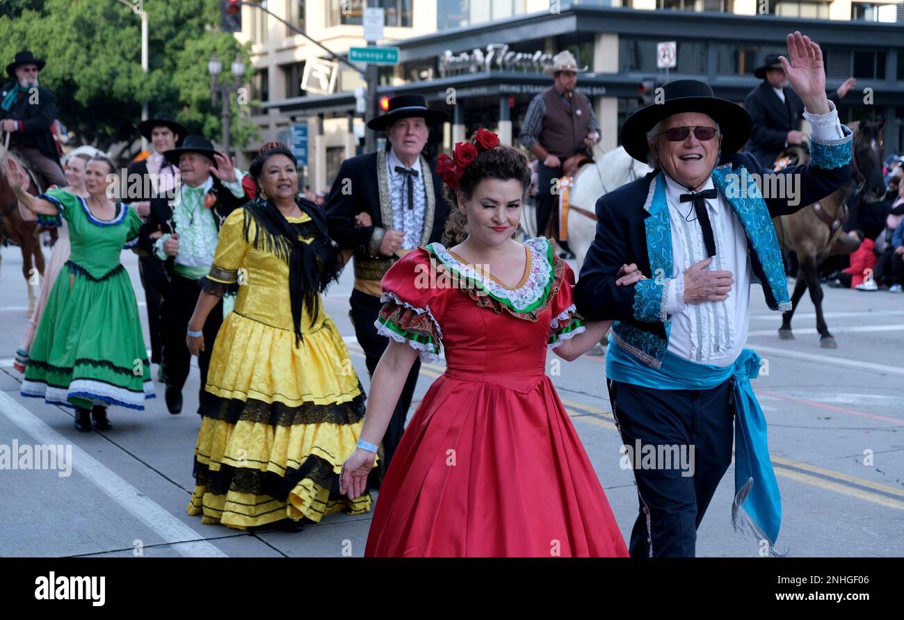 The cast of "Ramona," California's official state outdoor play, walks ...