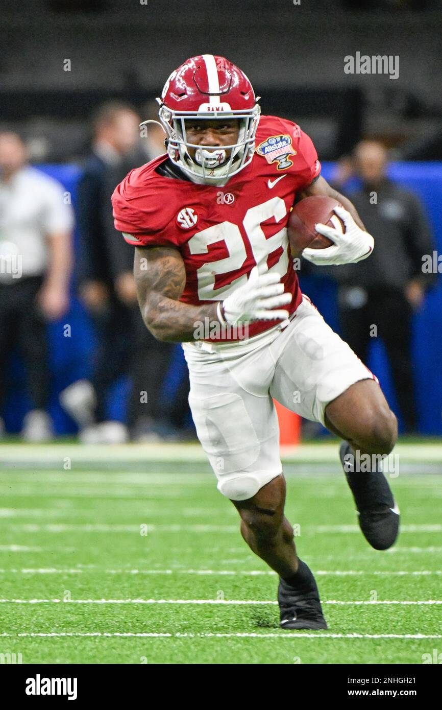 NEW ORLEANS, LA - DECEMBER 31:Alabama Crimson Tide running back Jamarion Miller (26) finds open ...