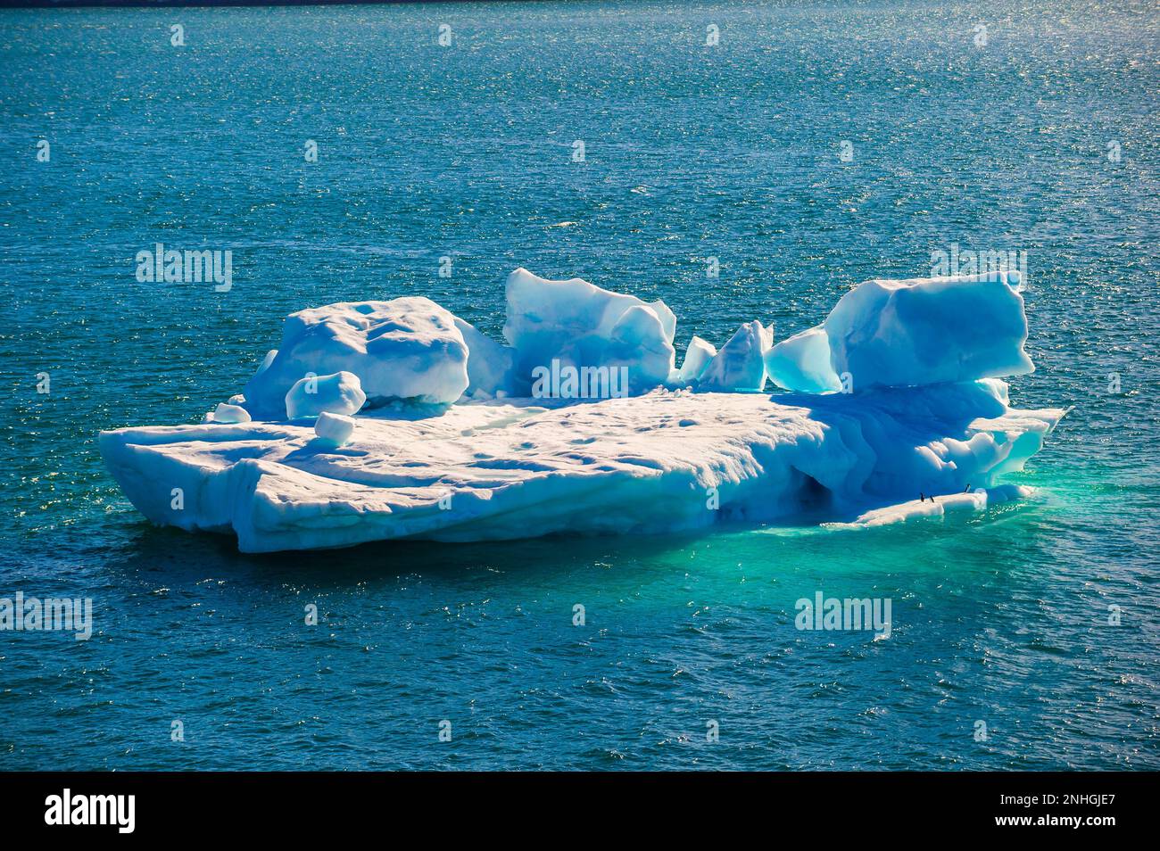 Iceberg floating in a fjord in the Svalbard Islands of Norway Stock ...