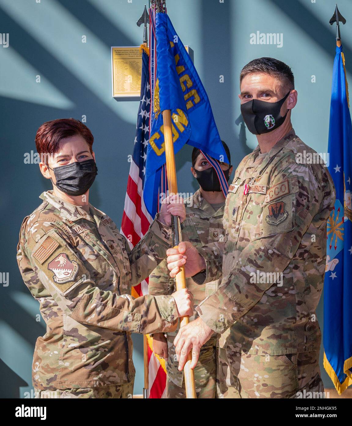 Lt. Col. Michael Hawkins, outgoing 4th Contracting Squadron commander ...