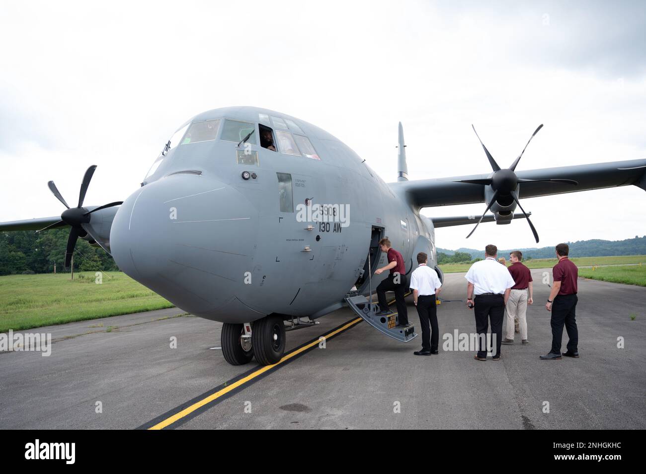 Col. Bryan Preece, 130th Airlift Wing Commander, speaks at the Summer U ...
