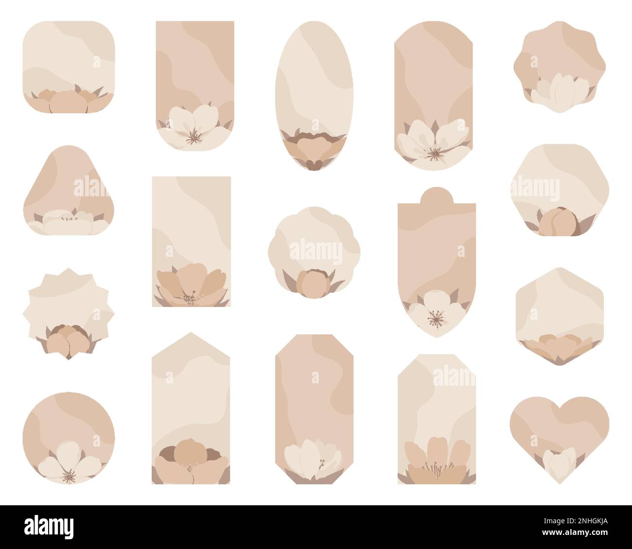 Cherry blossom sticker hi-res stock photography and images - Alamy