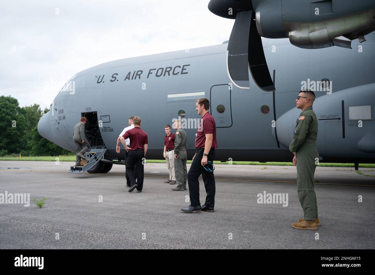 Col. Bryan Preece, 130th Airlift Wing Commander, speaks at the Summer U ...
