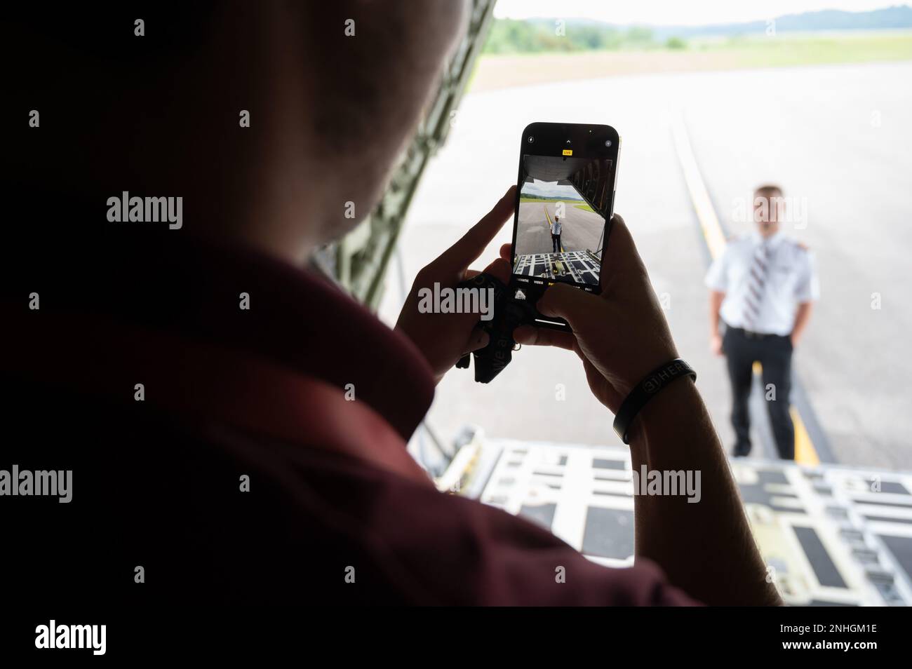 Col. Bryan Preece, 130th Airlift Wing Commander, speaks at the Summer U ...