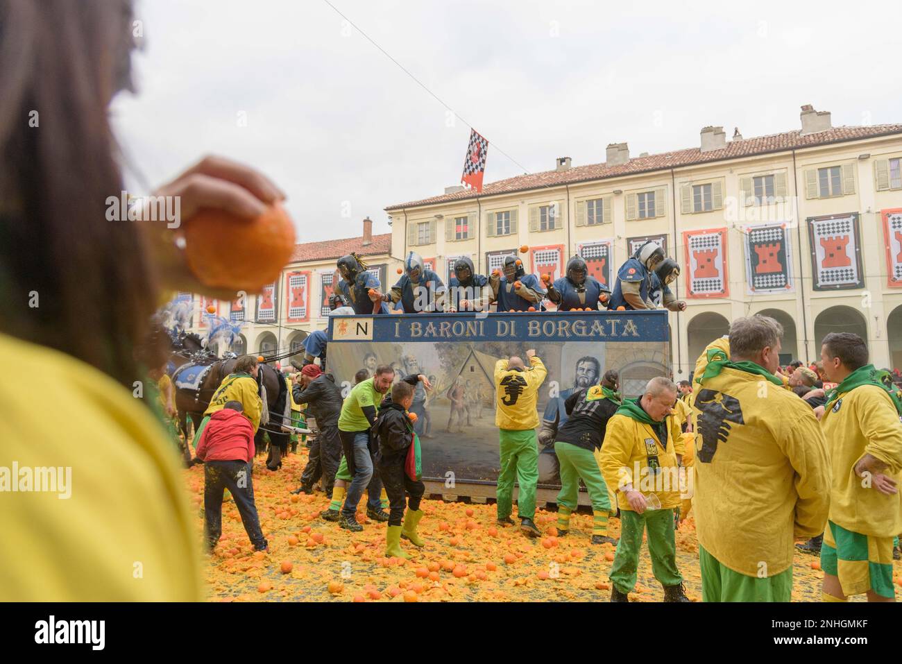 The historical carnival of ivrea 2023 hi-res stock photography and ...