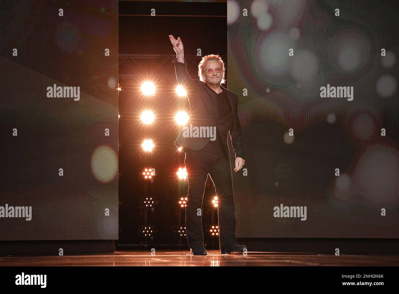 „U2“ Singer Bono on stage at Honorary Golden Bear Award and homage for ...