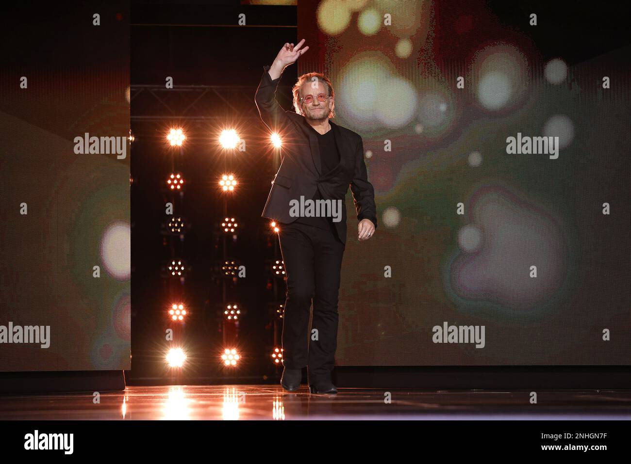 „U2“ Singer Bono on stage at Honorary Golden Bear Award and homage for ...