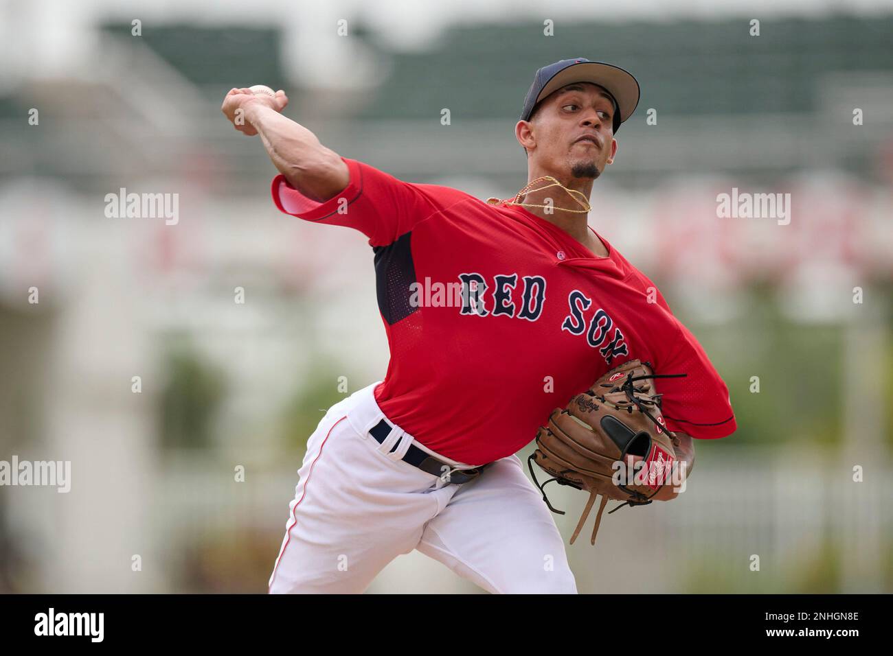FCL Red Sox pitcher Jose Ramirez (30) during a Florida Complex League ...