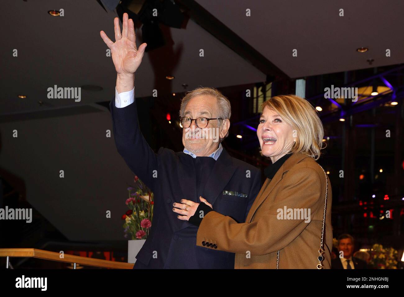 Steven Spielberg and his wife Kate Capshaw attend the honorary golden ...