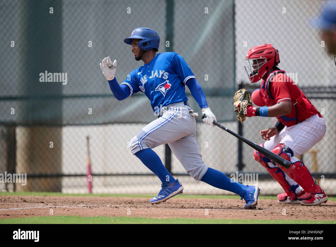 FCL Blue Jays Emmanuel Sanchez (31) bats during a Florida Complex ...