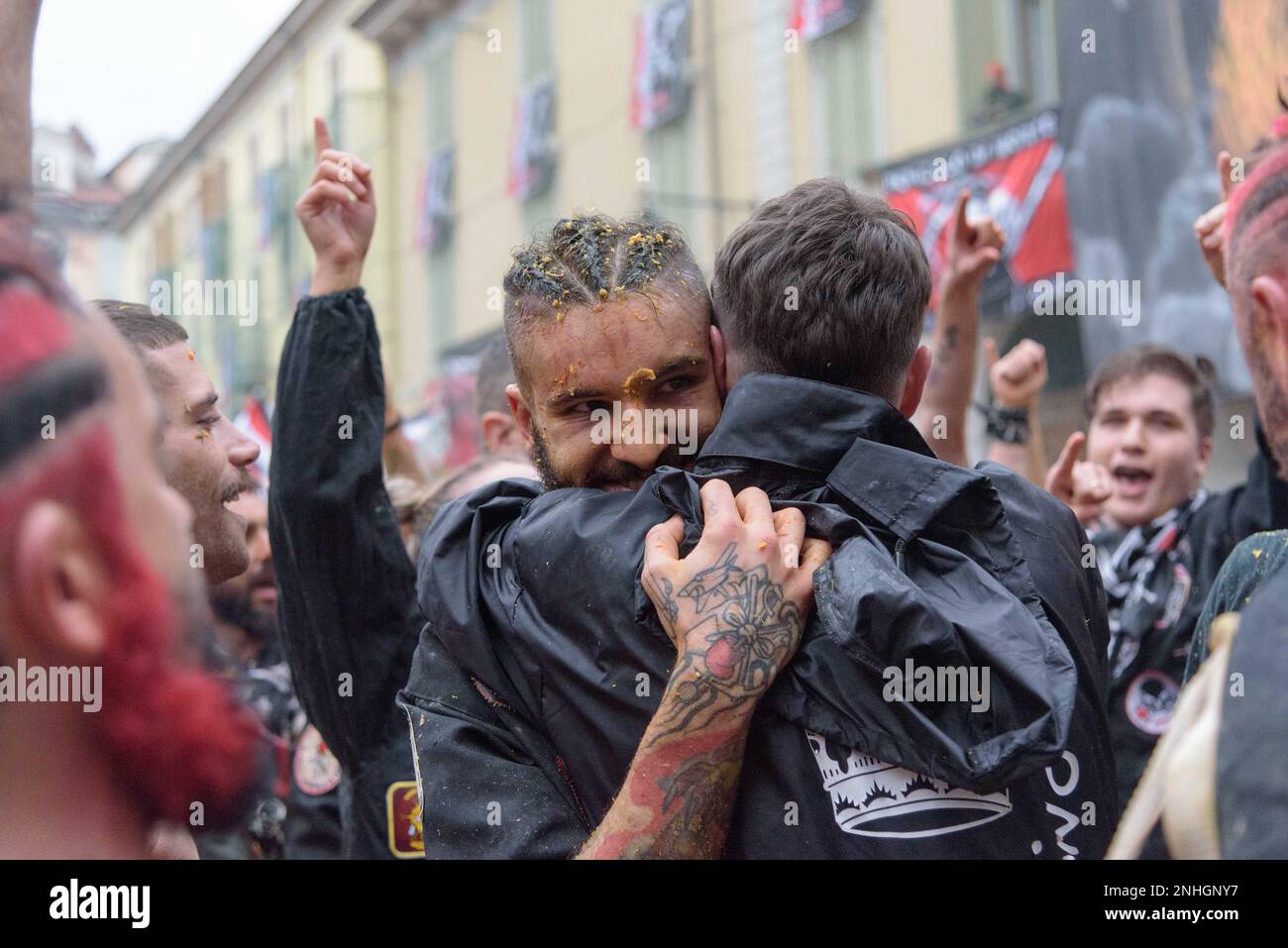 The historical carnival of ivrea 2023 hi-res stock photography and ...