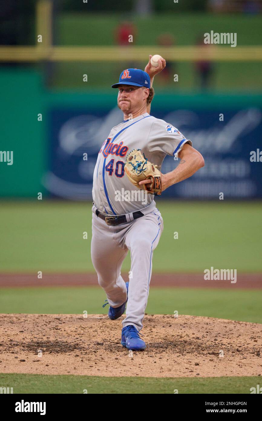 St. Lucie Mets pitcher Jace Beck (40) during a Florida State League ...
