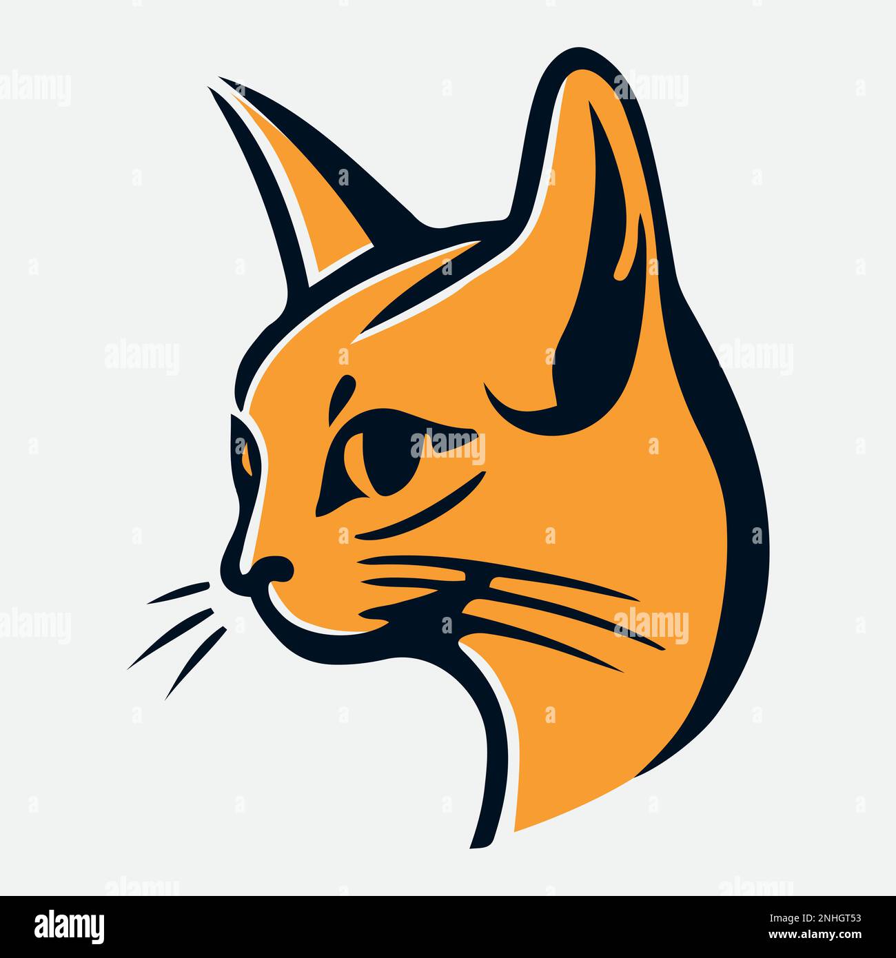 Vector of a cat face design on white background, Pet. Animals Stock Vector Image & Art - Alamy