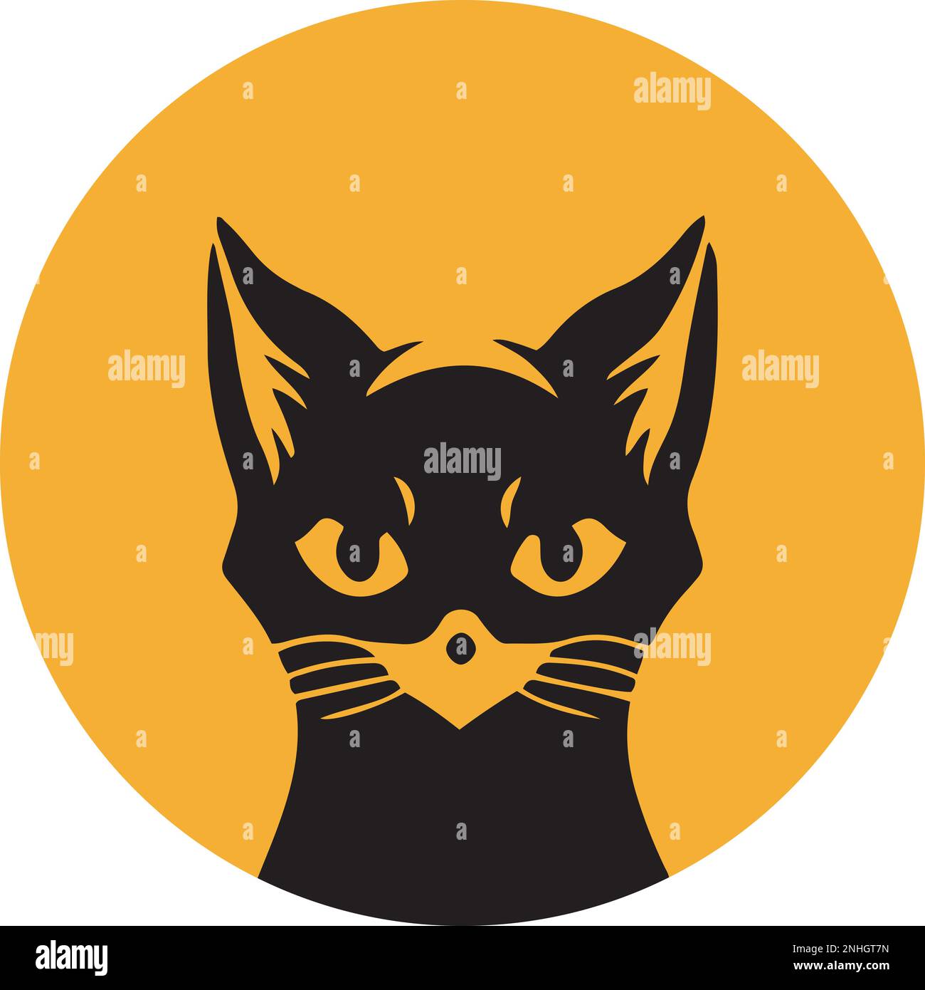 Vector of a cat face design on white background, Pet. Animals Stock Vector Image & Art - Alamy