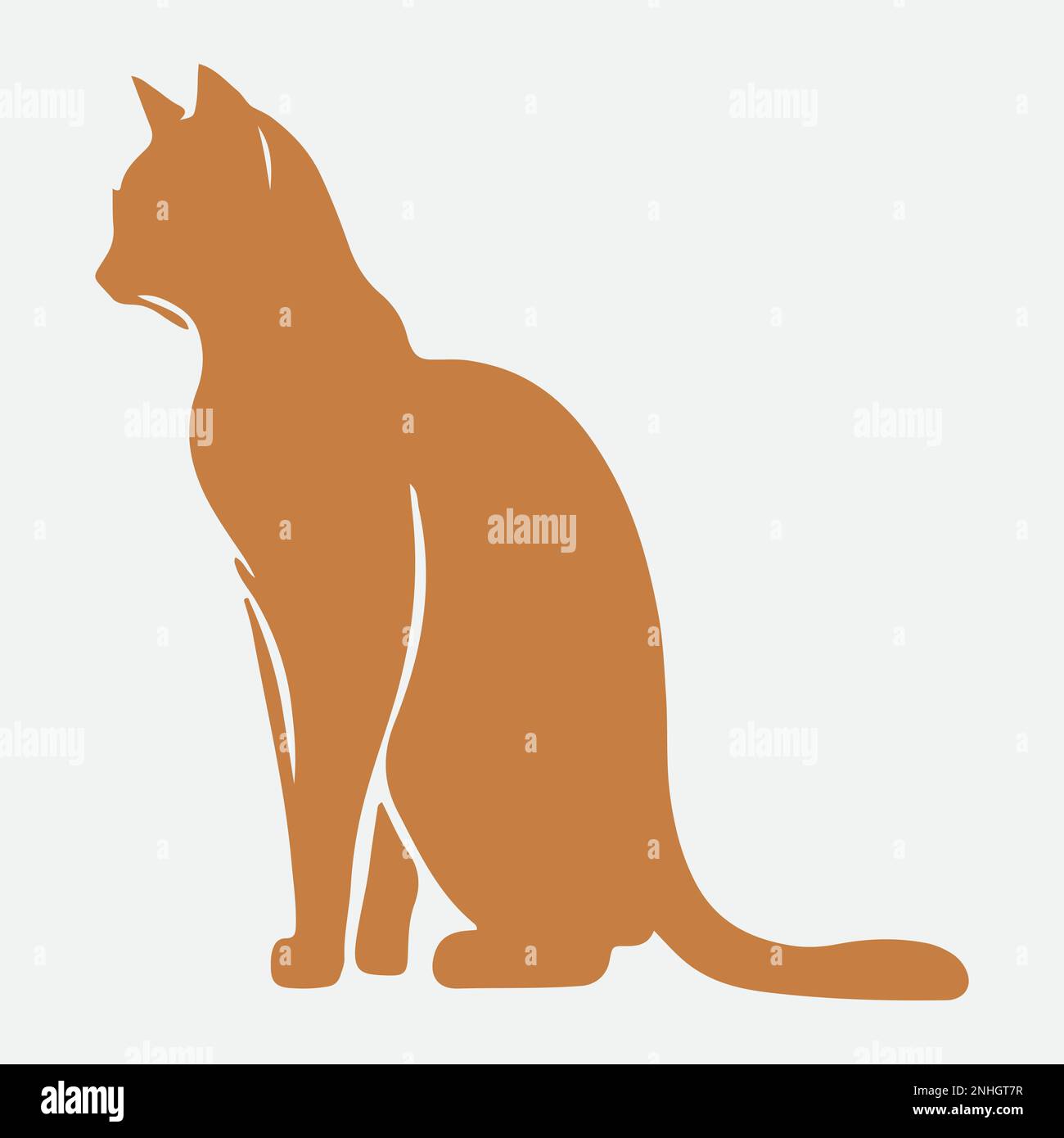 Cat. Business icon for the company. Logo for pet shop. Flat design ...