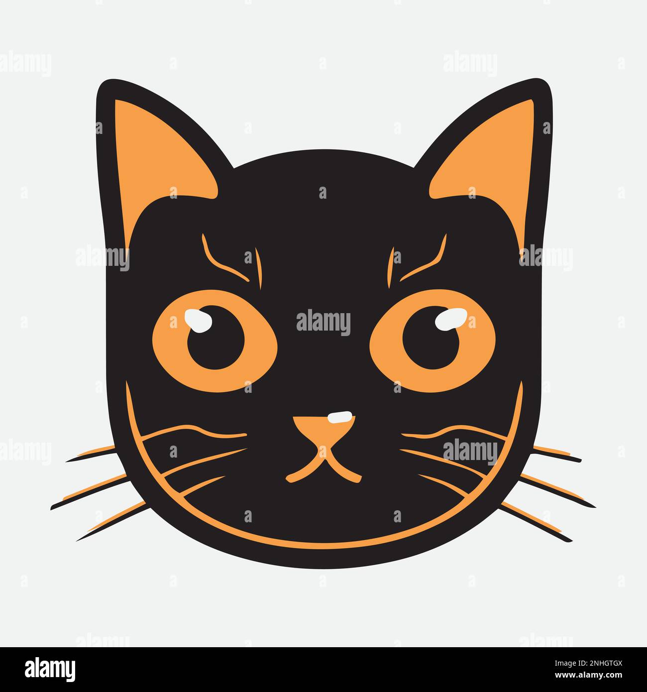 Vector of a cat face design on white background, Pet. Animals Stock Vector Image & Art - Alamy