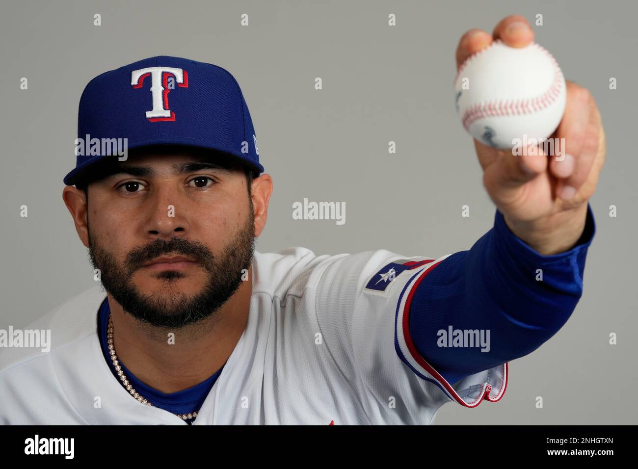 This is a 2023 photo of Martin Perez of the Texas Rangers baseball team ...