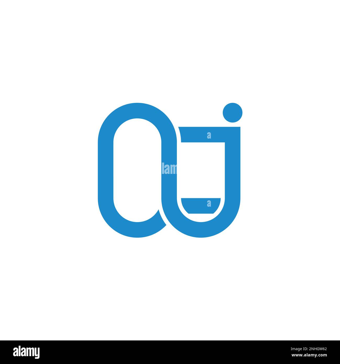 letter jo simple water geoemetric logo vector Stock Vector Image & Art ...