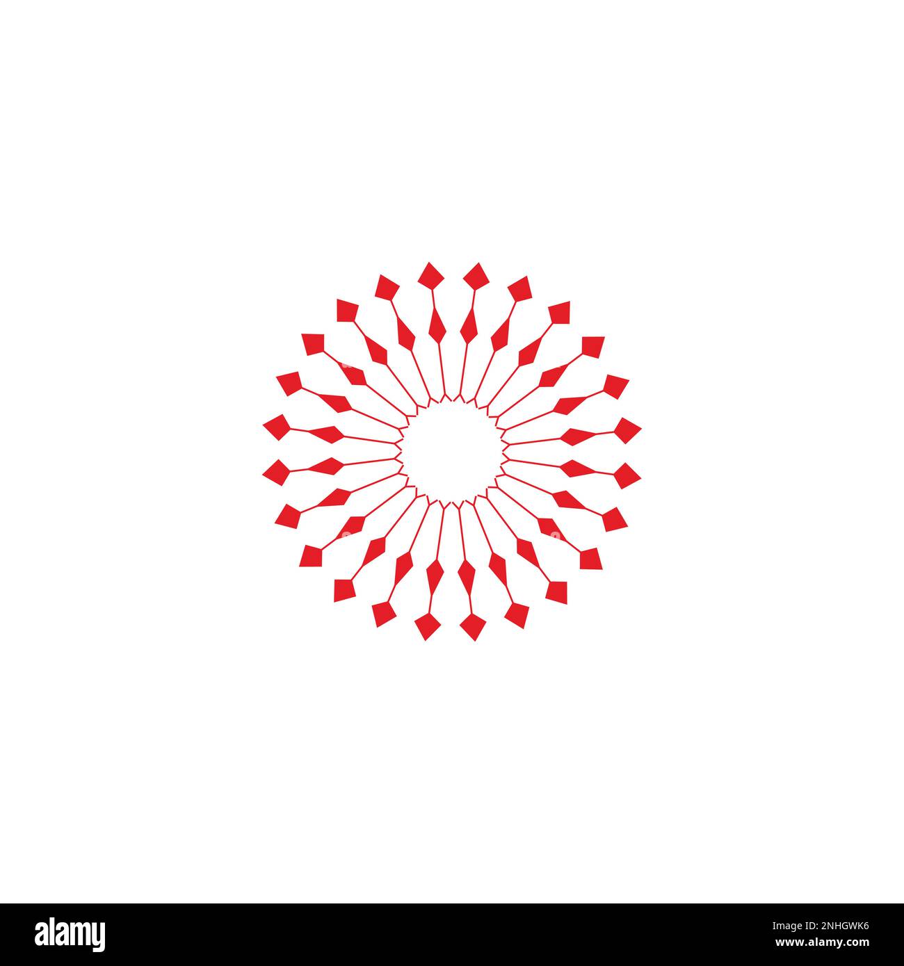 swirl arrows rotate symbol decoration vector Stock Vector Image & Art ...