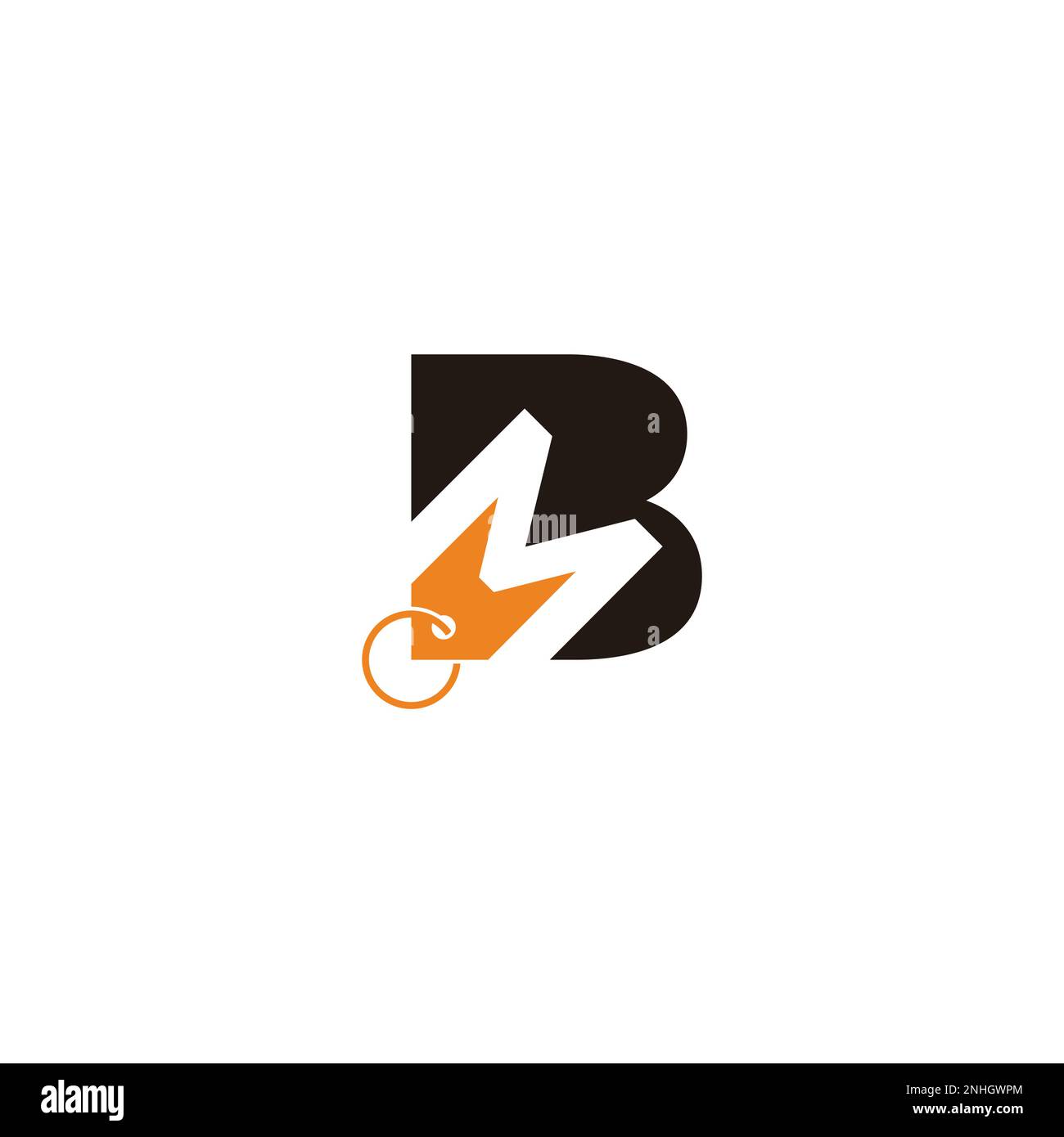 letter bm price tag simple logo vector Stock Vector Image & Art - Alamy
