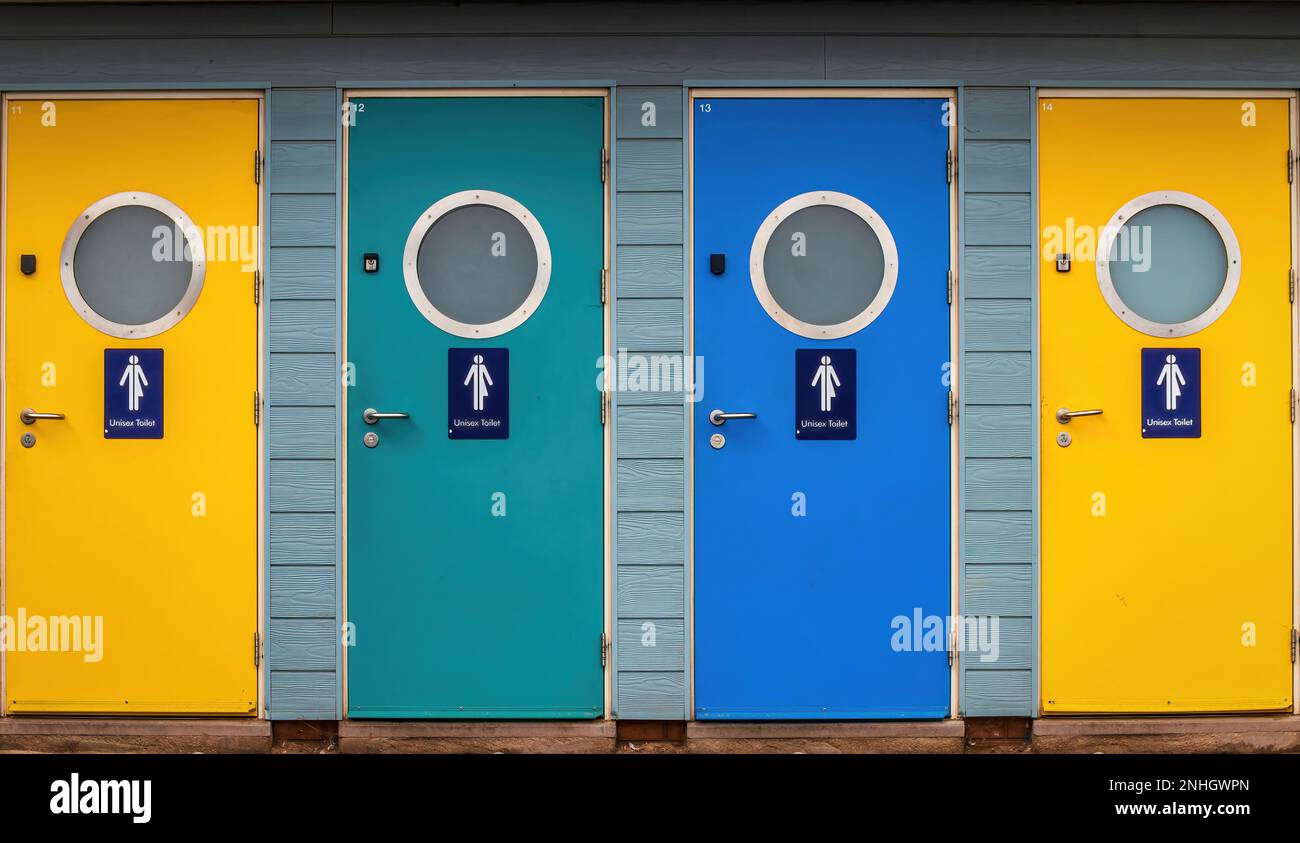 Public restroom doors hi-res stock photography and images - Alamy