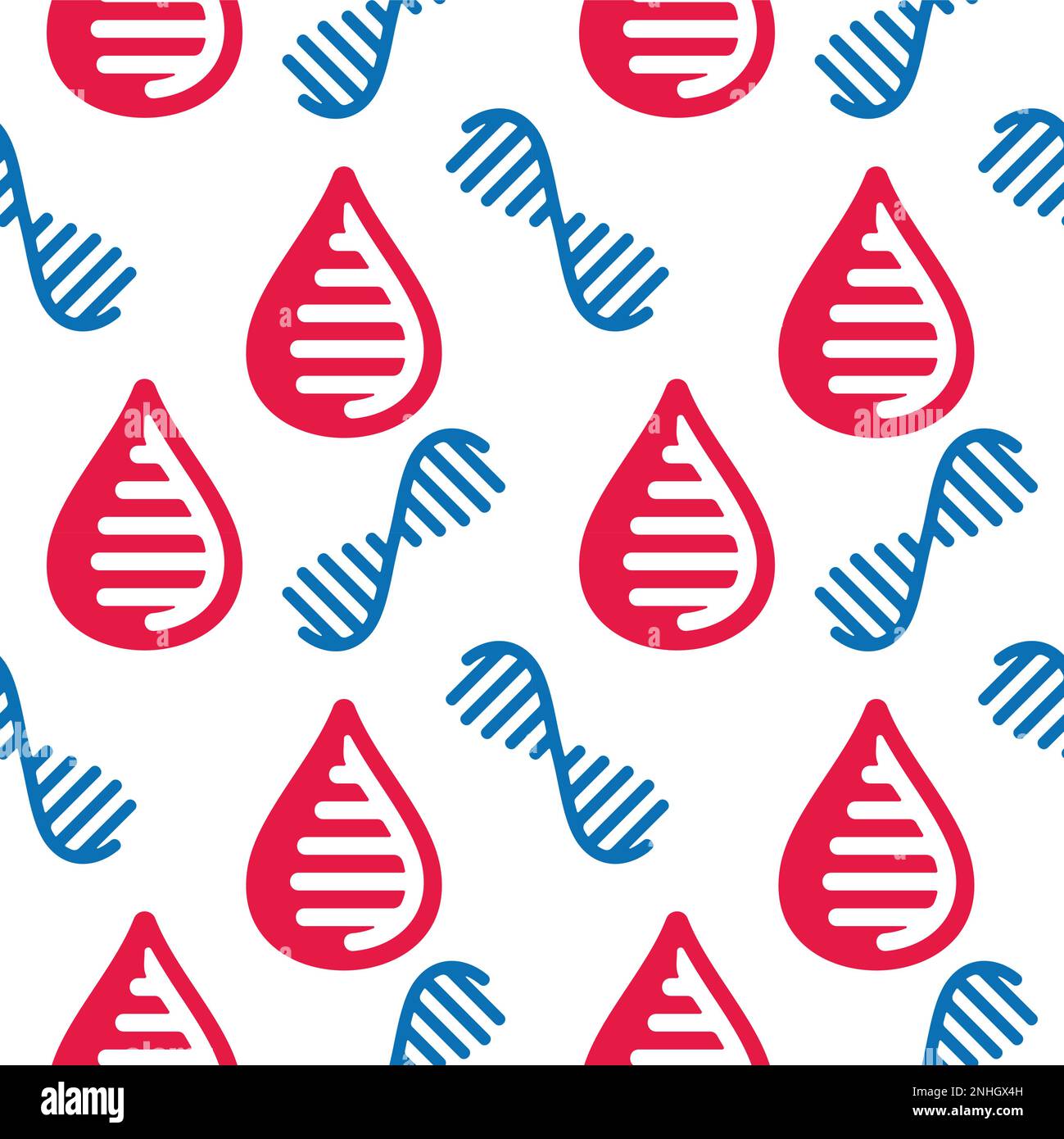 blood dna chain medical background seamless pattern vector Stock Vector ...