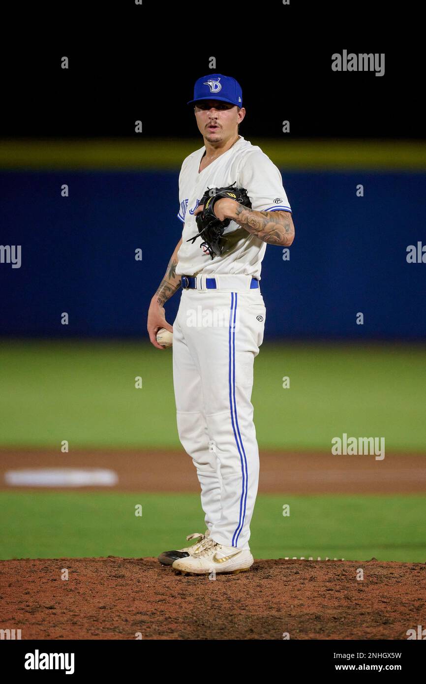 Dunedin Blue Jays pitcher Devereaux Harrison (5) during a Florida State ...