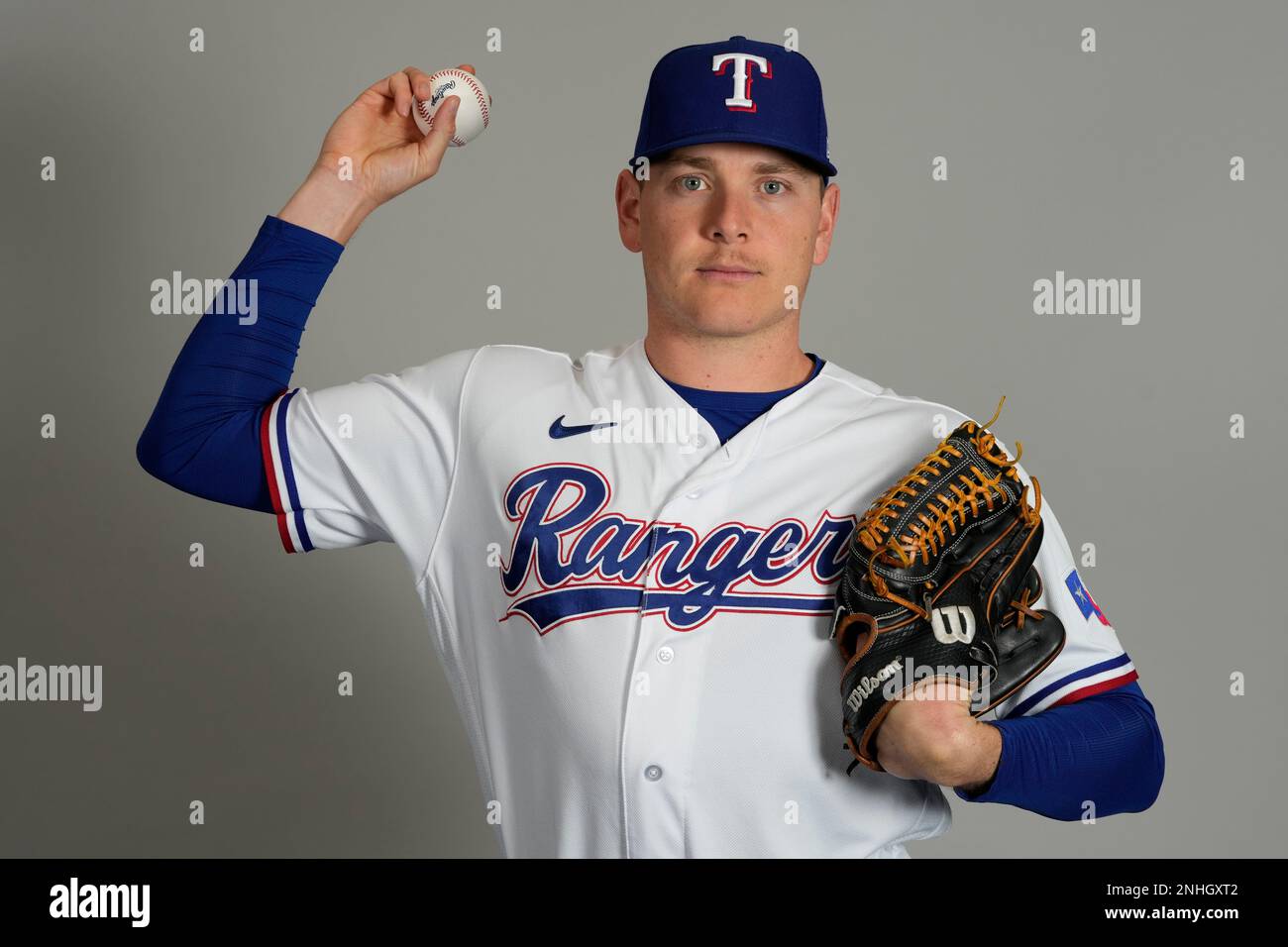 This is a 2023 photo of Spencer Howard of the Texas Rangers baseball ...