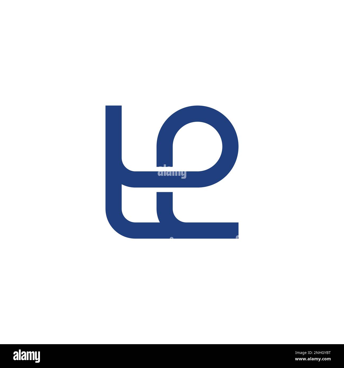 letter te simple loop geometric logo vector Stock Vector Image & Art ...