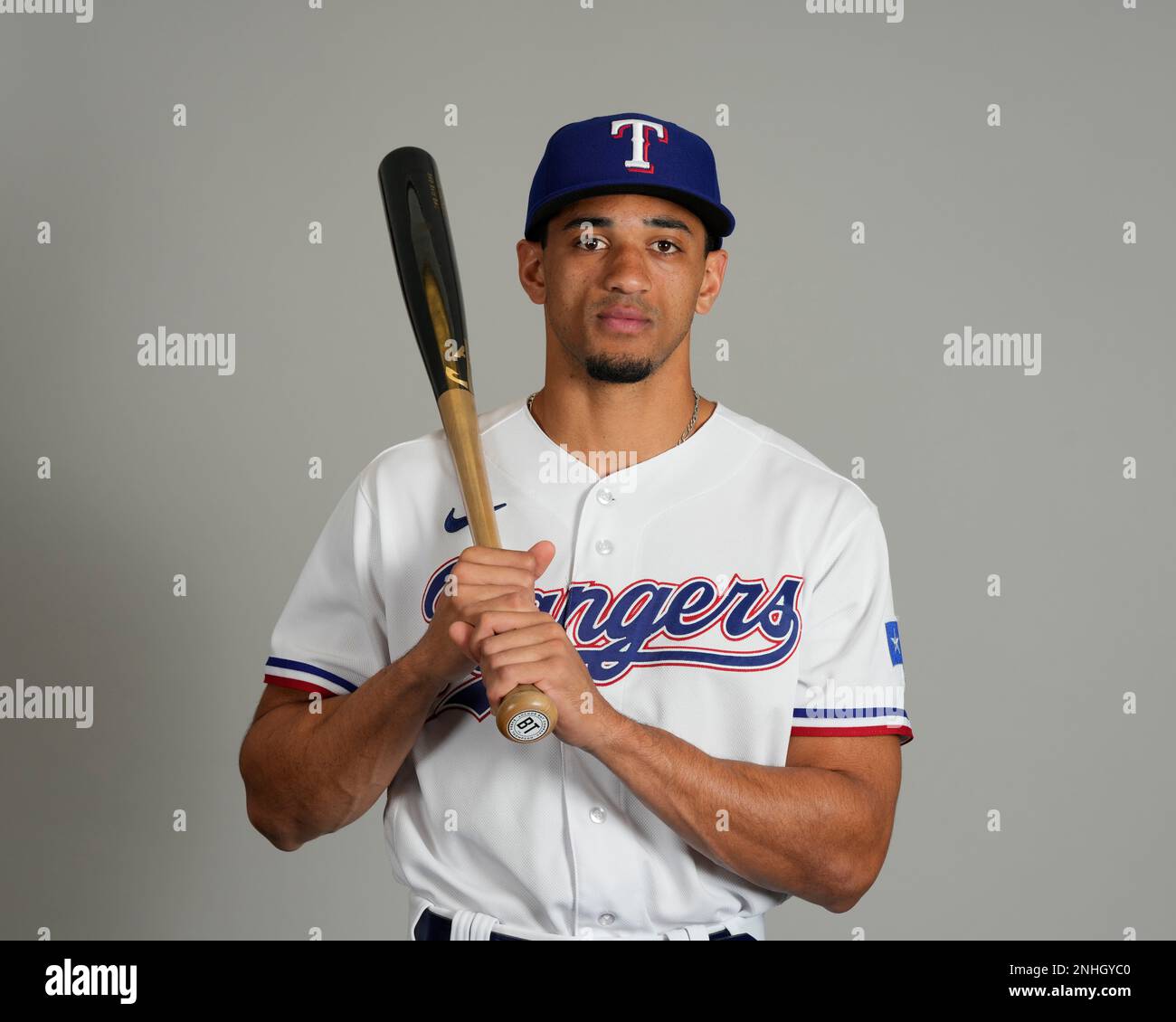 This is a 2023 photo of Bubba Thompson of the Texas Rangers baseball ...