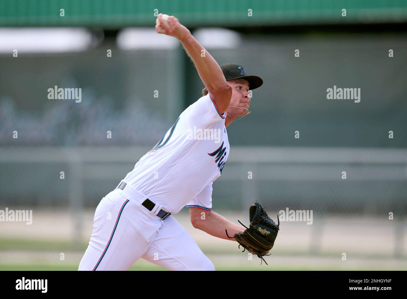 FCL Marlins pitcher Marcus Johnson (60) during a Florida Complex League ...