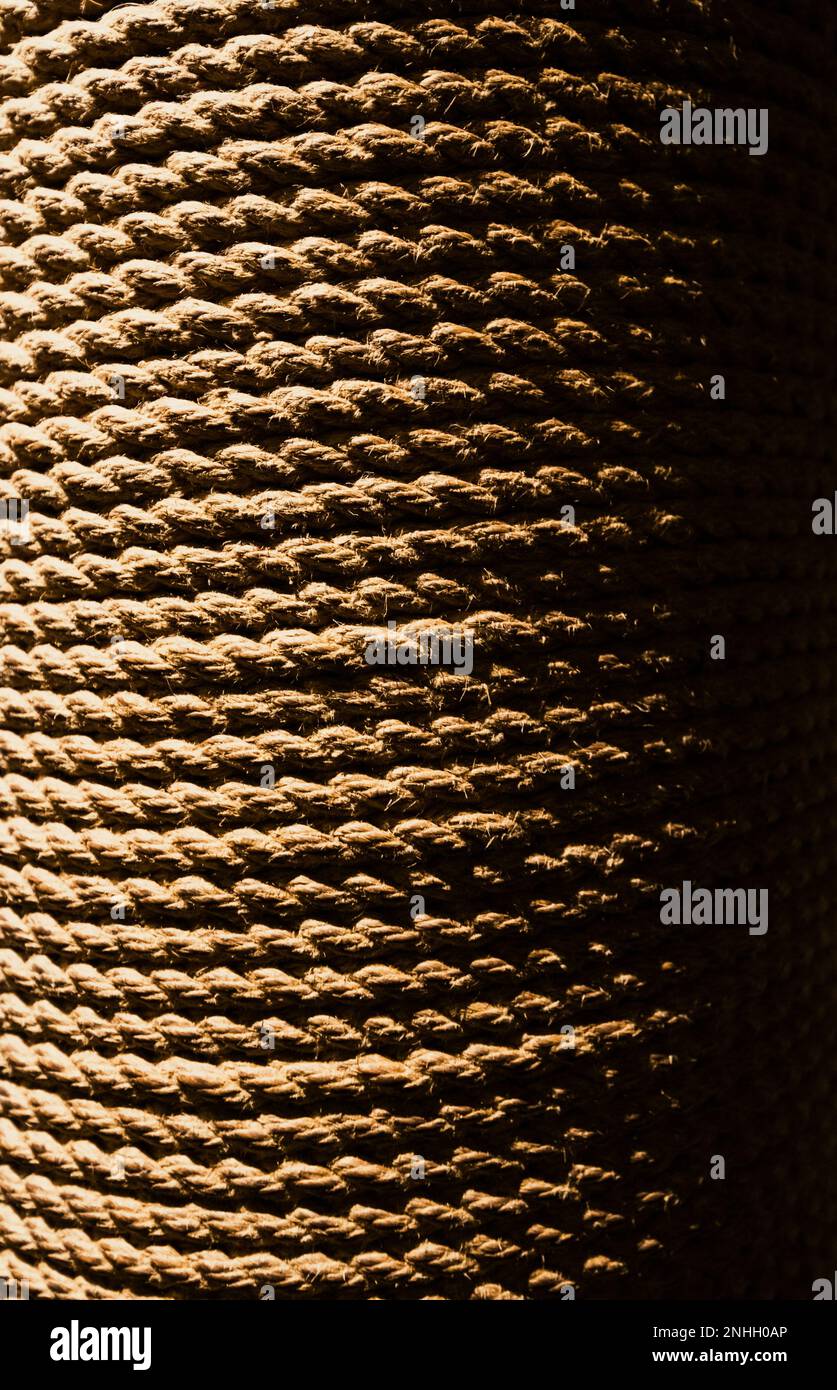 An abstract background with the texture of sailor's rope spiraled ...