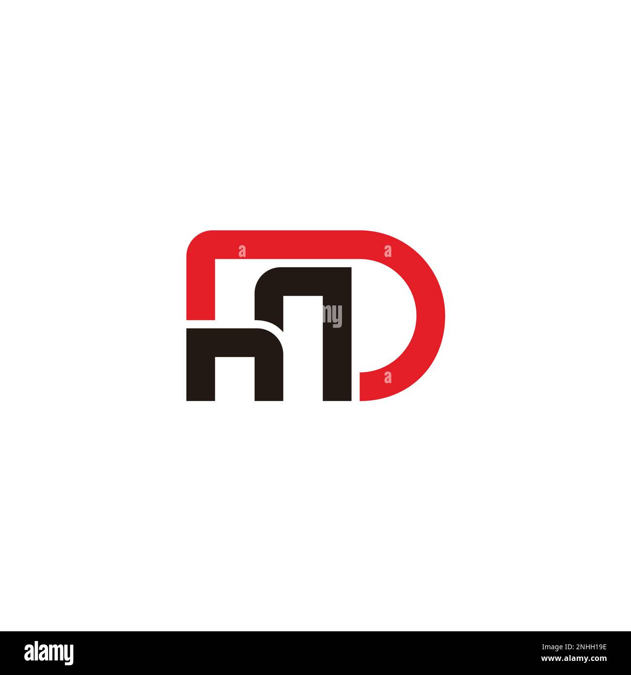 letter md simple linear geometric logo vector Stock Vector Image & Art ...