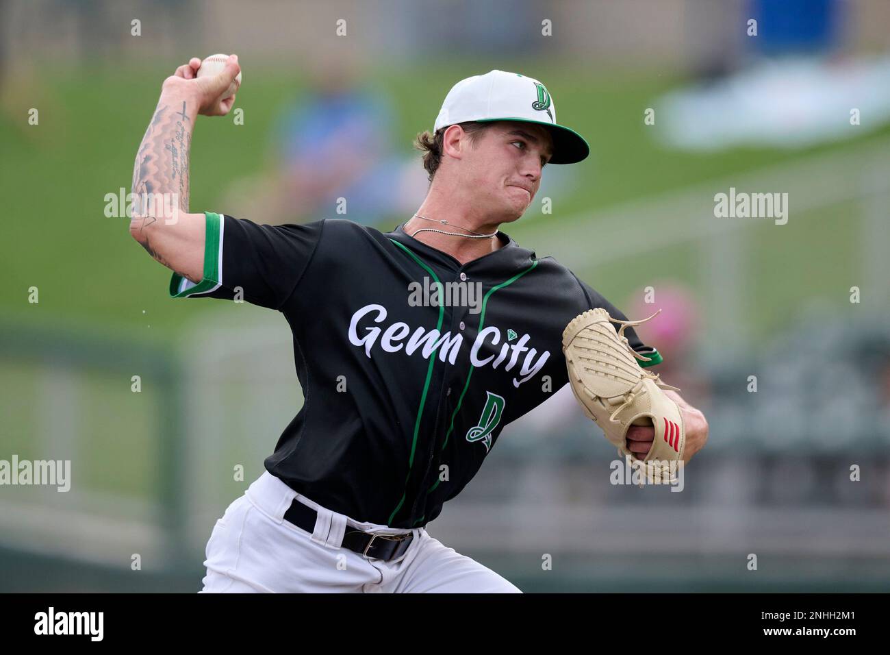 Dayton Dragons pitcher Chase Petty (3) during a Midwest League baseball ...