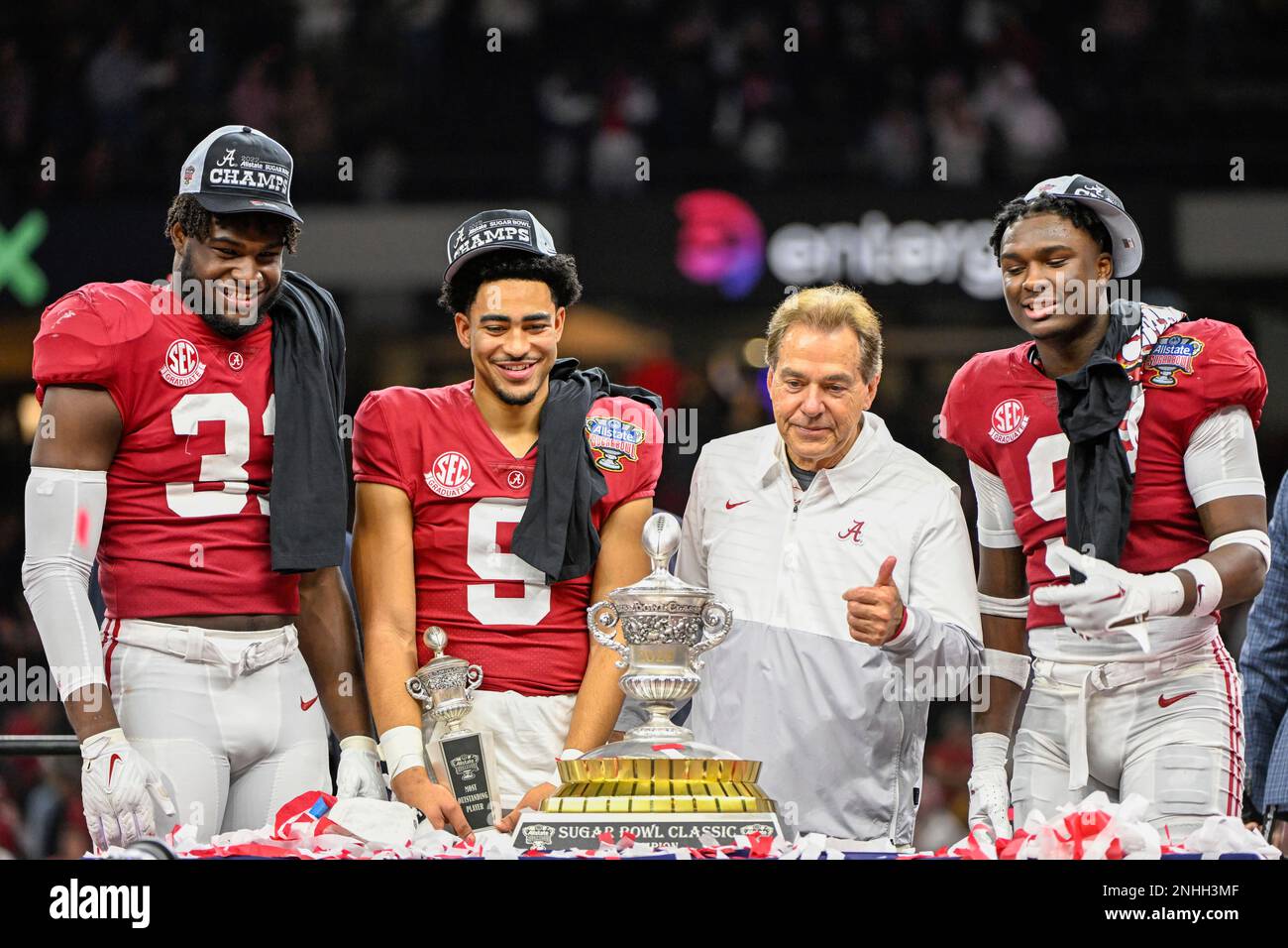 NEW ORLEANS, LA - DECEMBER 31: Alabama Crimson Tide linebacker Will Anderson Jr. (31), Alabama ...