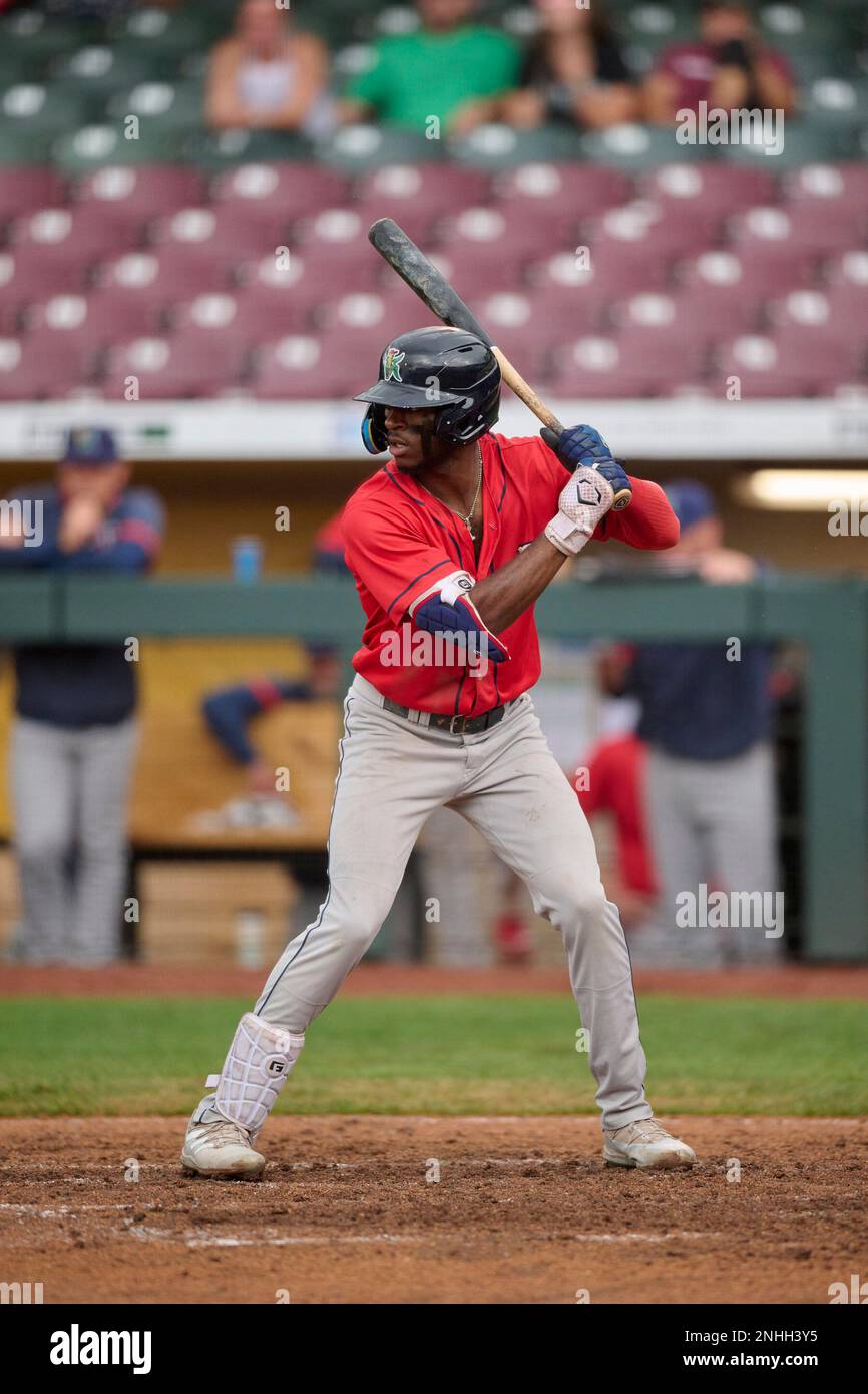 Cedar Rapids Kernels Willie Joe Garry Jr. (4) bats during a Midwest ...