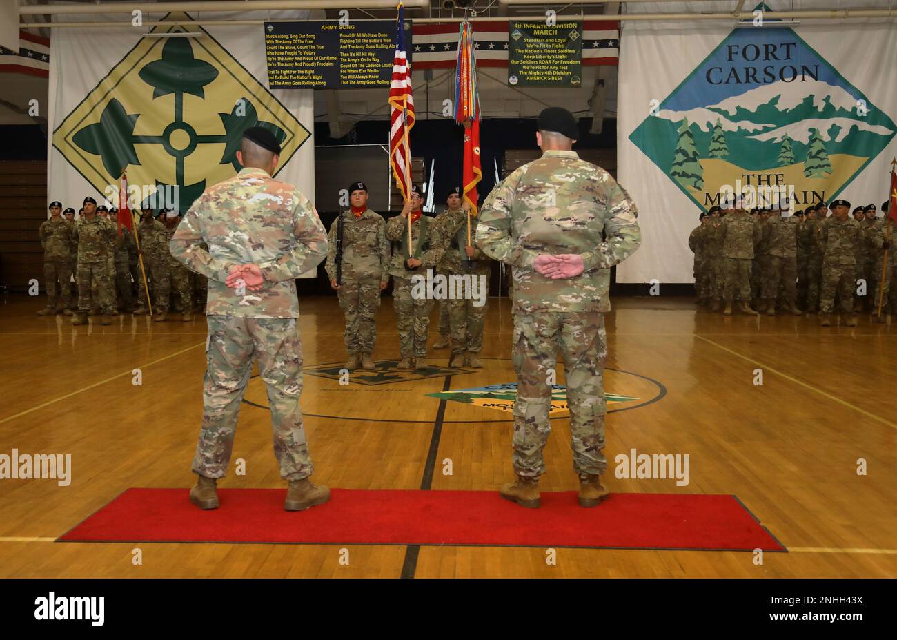 From left to right, Command Sgt. Maj. Jesus Robles, outgoing senior ...