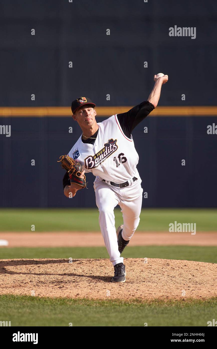 Quad Cities River Bandits pitcher Caden Monke (16) during a Midwest ...